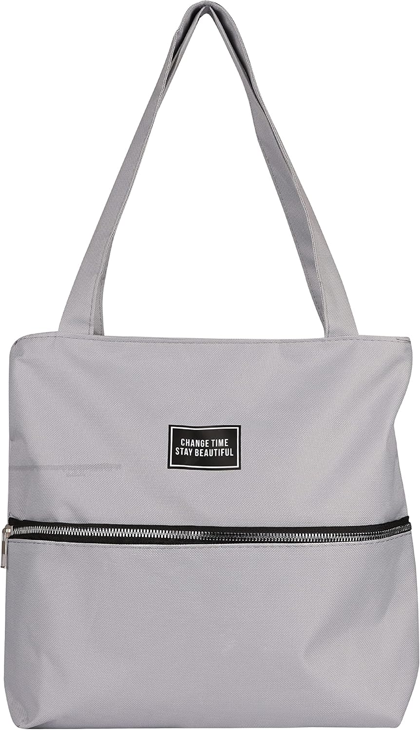 Amazon.com: Hula Foldable Tote Bag for Women with Zipper and External ...