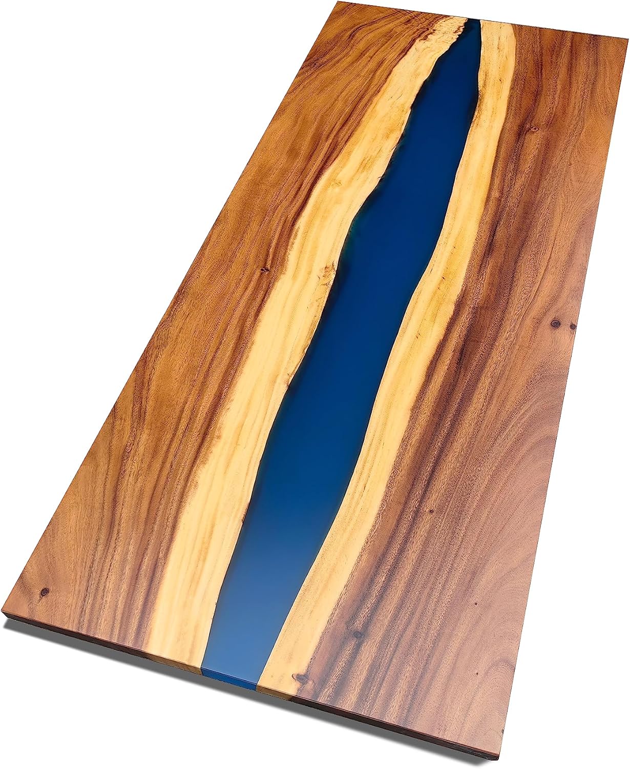 Amazon.com - Kingsman 72 Inch x 32 Inch Solid Walnut Wood Clear Blue ...