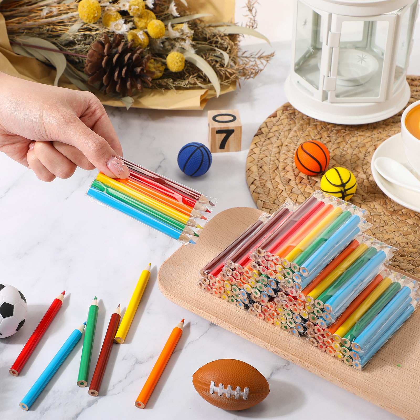 Snapklik.com : Cholemy Mini Colored Pencils 3.5 Inch Portable Short ...