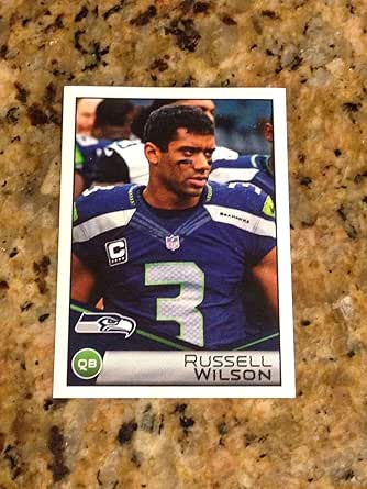 Amazon.com: 2014 Panini Seattle Seahawks Russell Wilson NFL Sticker ...