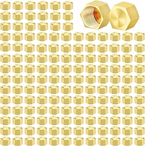 Japtend 3/8" Compression Cap, 150pcs Brass Compression Fittings Hex ...