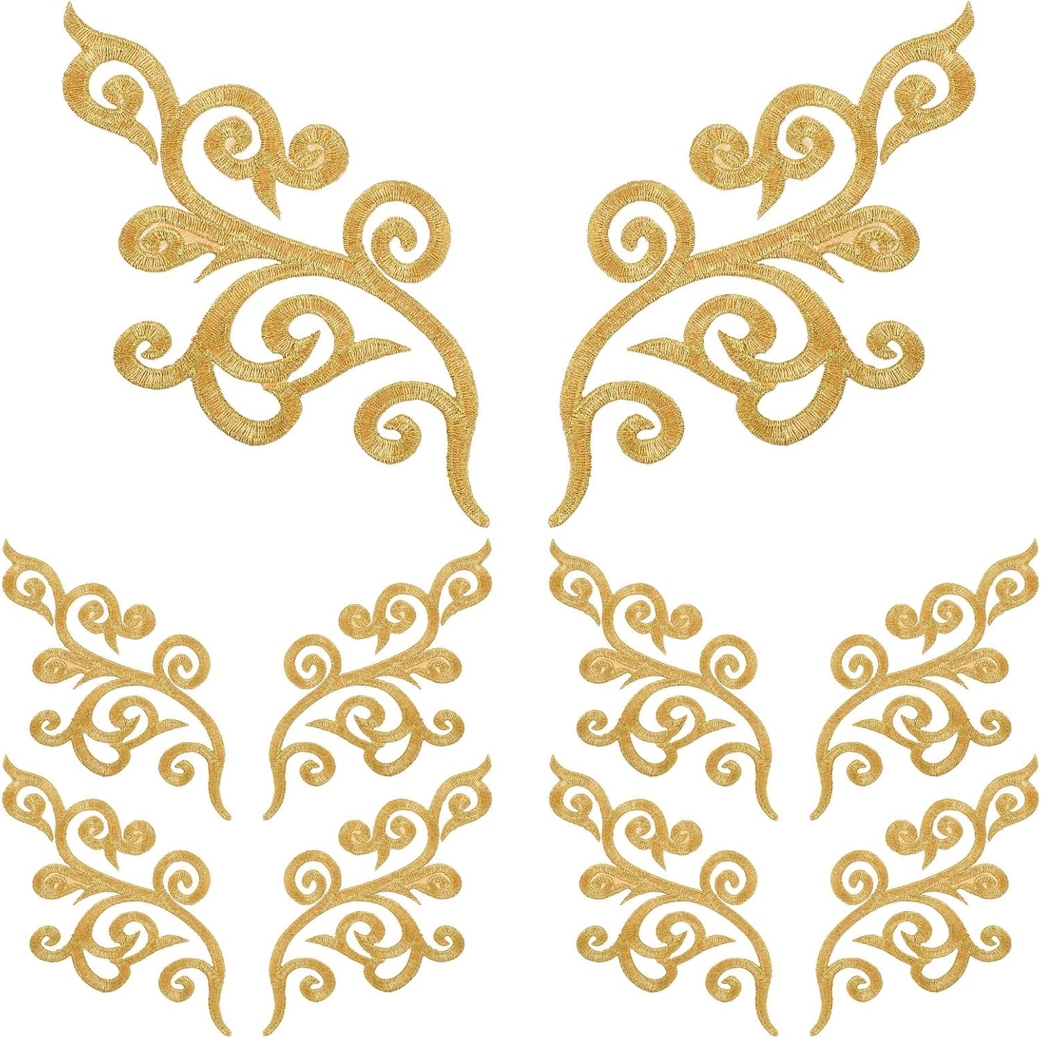 Amazon.com: DOPENSPI 5 Pairs Embroidered Fancy Baroque Applique ...
