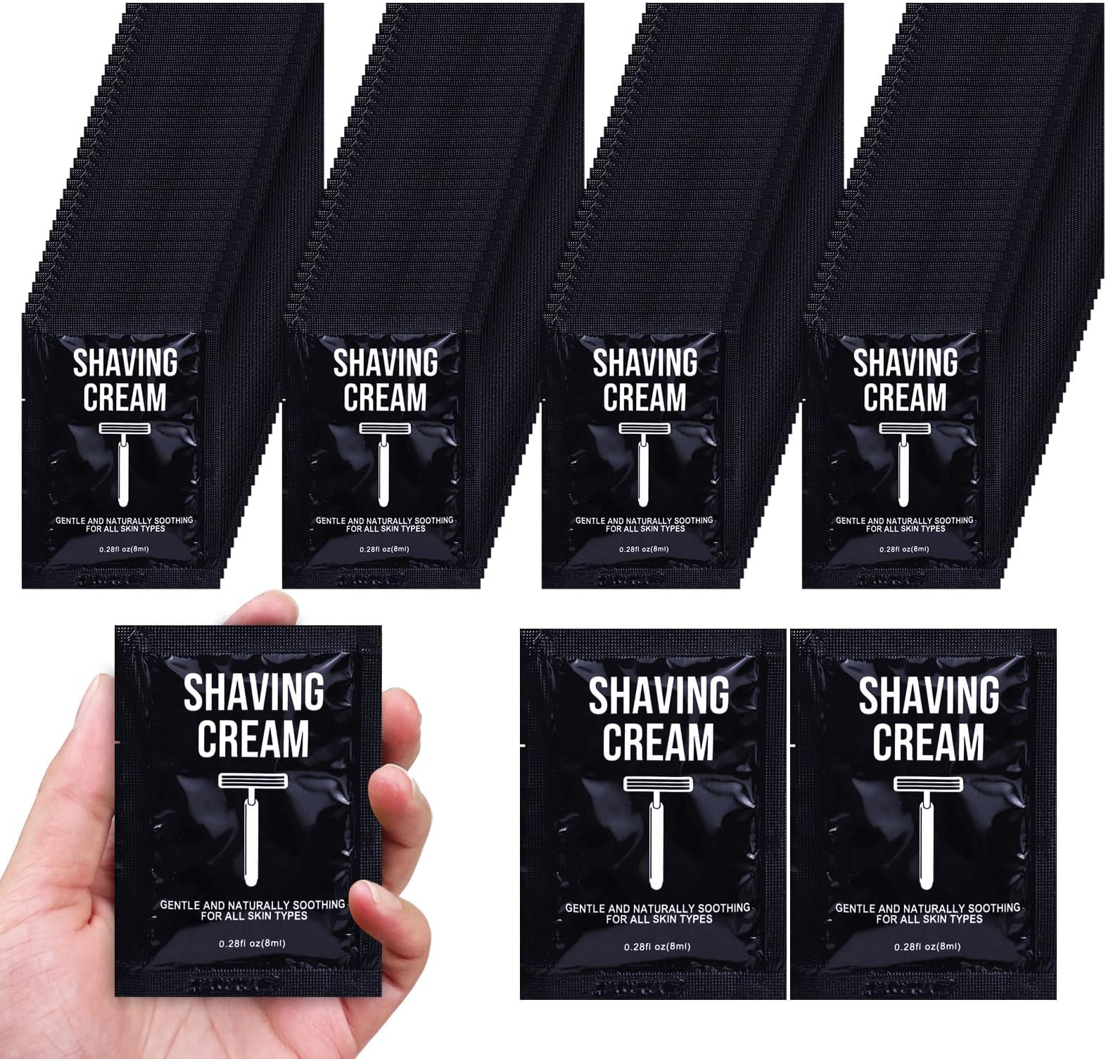 Amazon.com: McKesson Foamy Shaving Cream Bulk 1.5 oz [144 Count] Foam ...