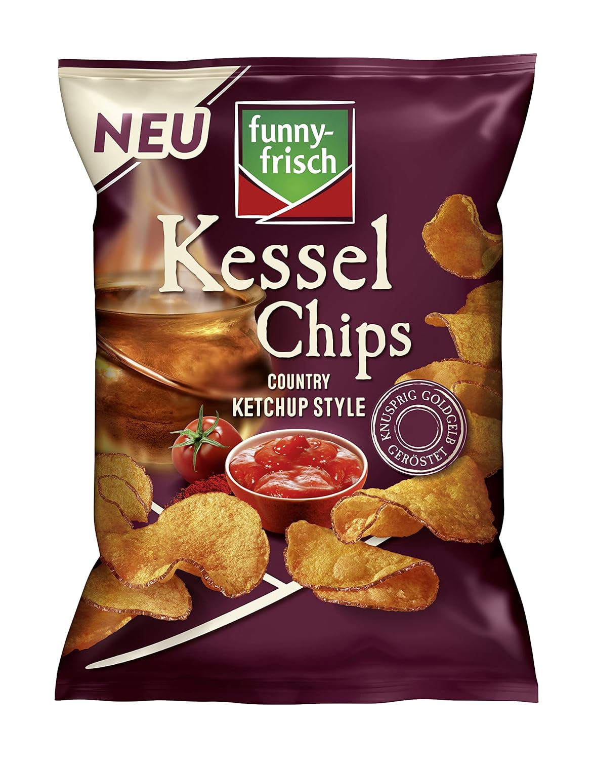 Funny-Frisch Kessel Chips Country Ketchup, 10er Pack (10 x 120 g ...