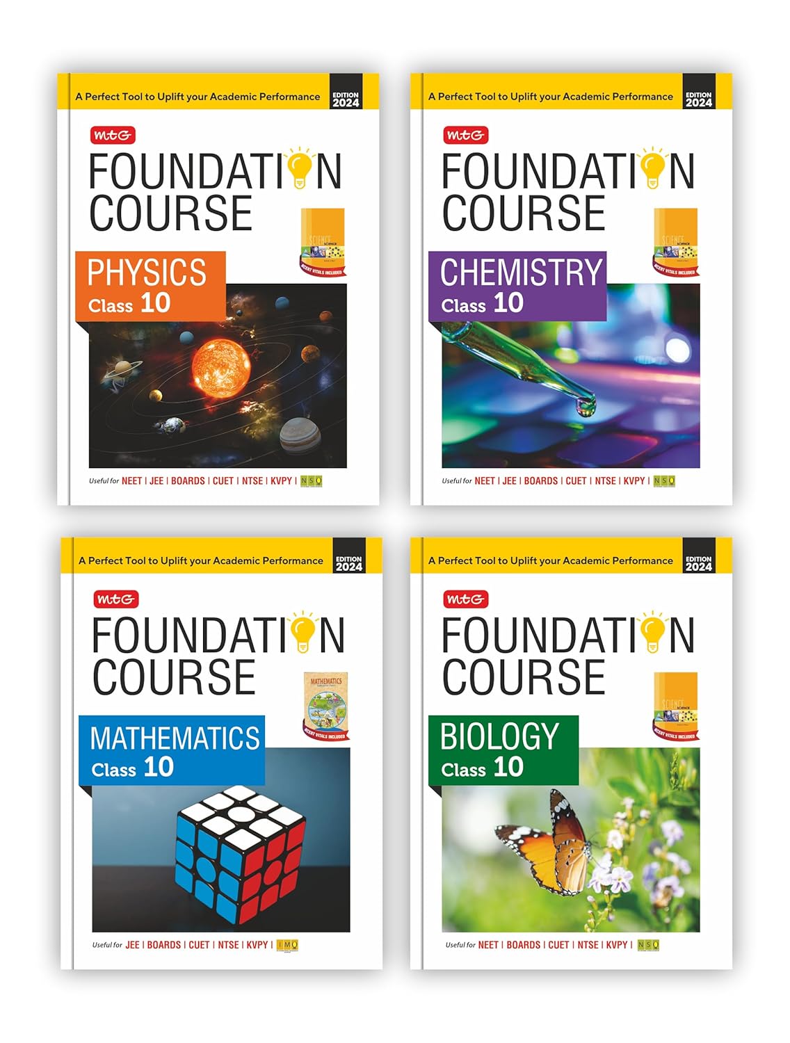 Buy MTG Foundation Course Class 10 Physics, Chemistry, Mathematics ...