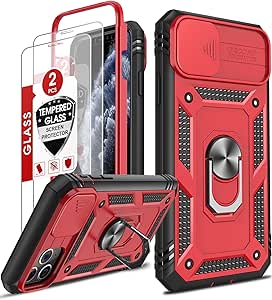 LeYi for-11-Pro Max Case: Phone Case iPhone 11 Pro Max with Slide Camera Cover and 2 Tempered ...