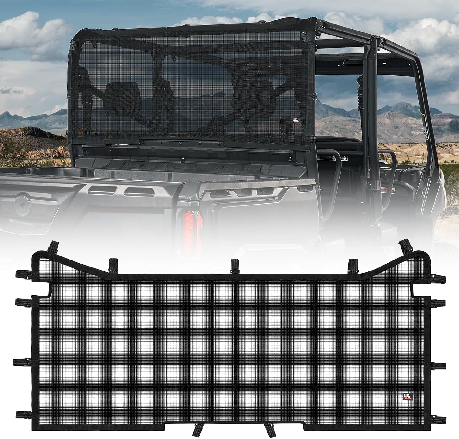 Amazon.com: KEMIMOTO Rear Window Net Compatible with Can-Am Defender HD ...