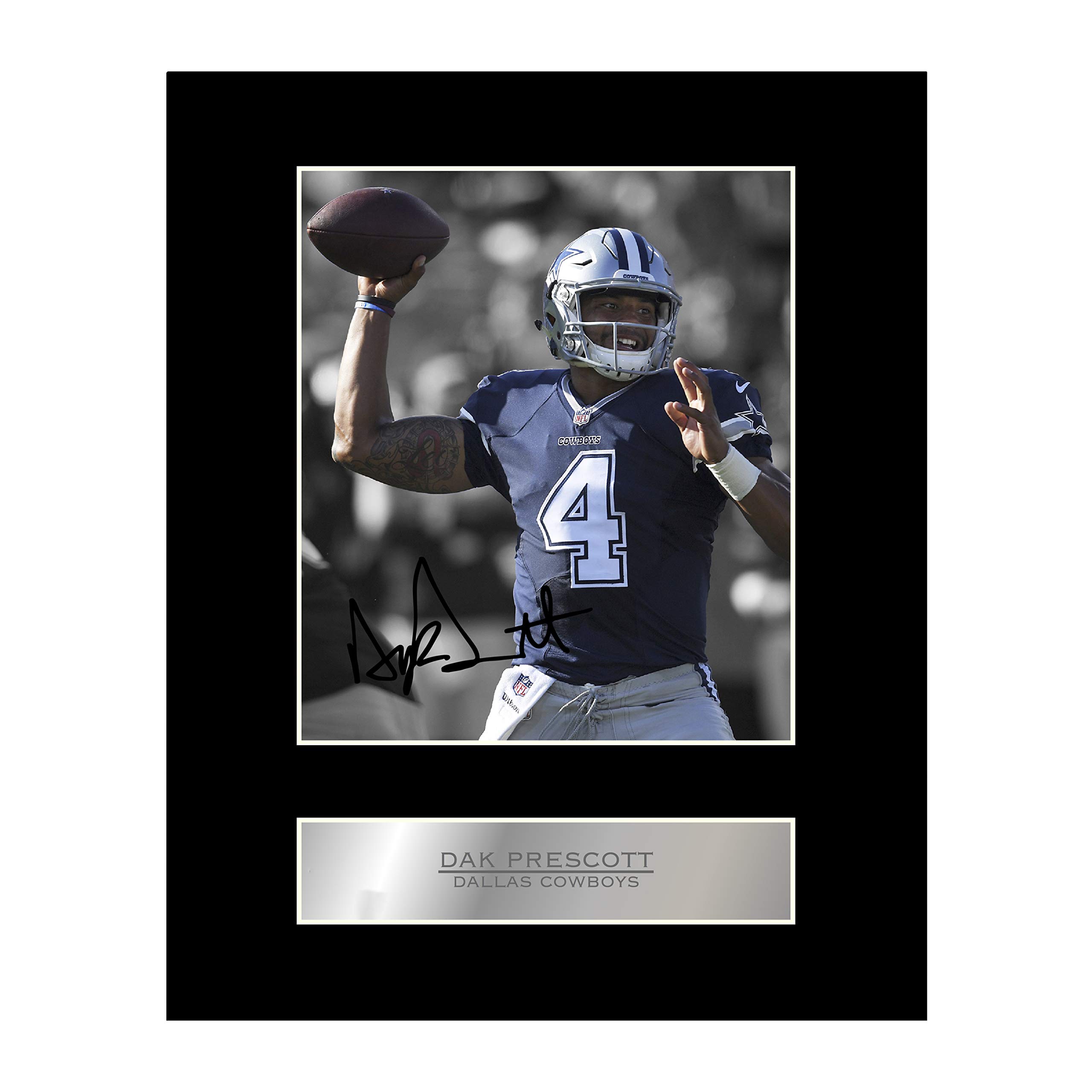 Amazon.com: iconic pics Dak Prescott Print Signed Mounted Photo Display ...