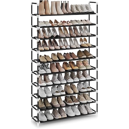 Amazon.com: Youdesure 10 Tiers Shoe Rack, Large Shoe Rack Organizer for ...