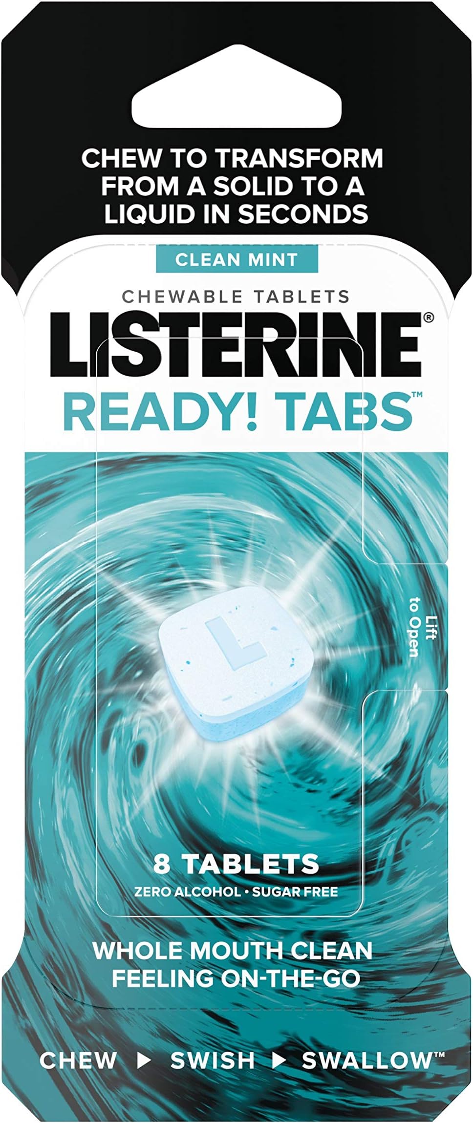 Amazon.com : Listerine Ready! Tabs Chewable Mint Tablets with Clean ...