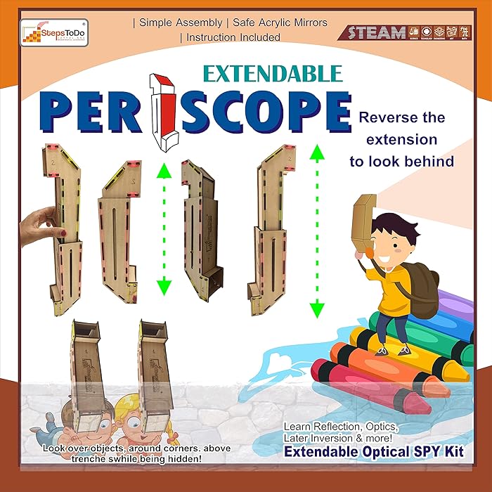 Buy StepsToDo DIY Periscope Making Kit Make Your Own Spy Toy Periscopes ...