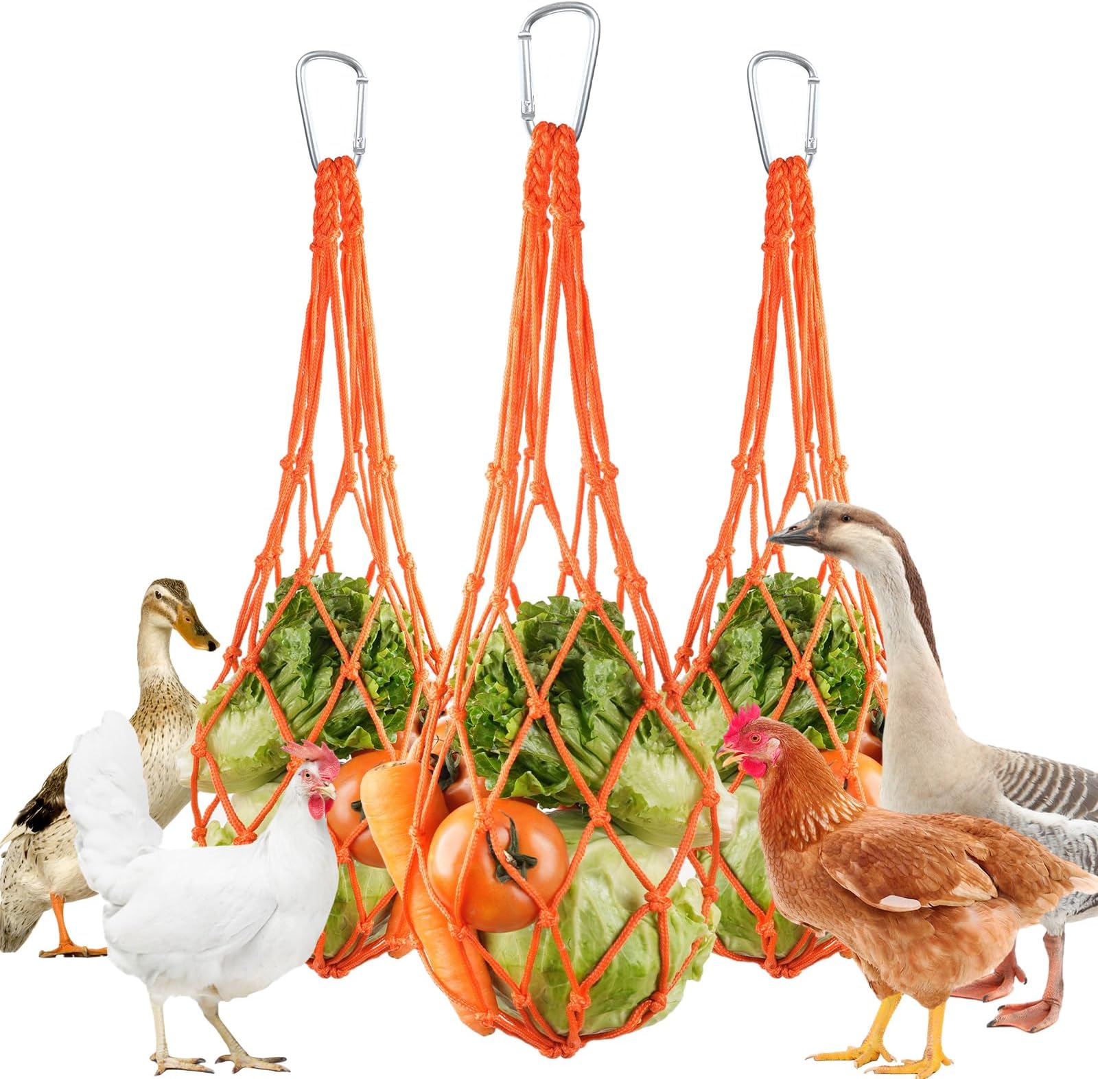 Amazon.com : WhistenFla 10PCS Chicken Vegetable String Bag, Melon ...