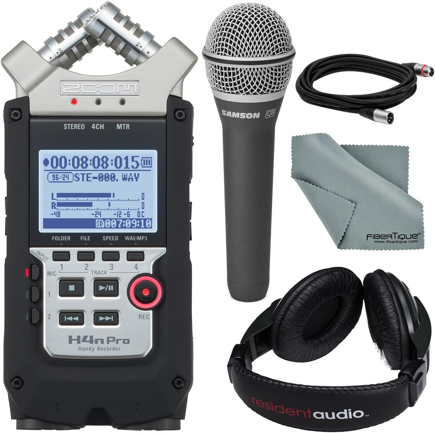 Amazon.com: Zoom H4n PRO Four-Track Digital Handy Audio Recorder along ...