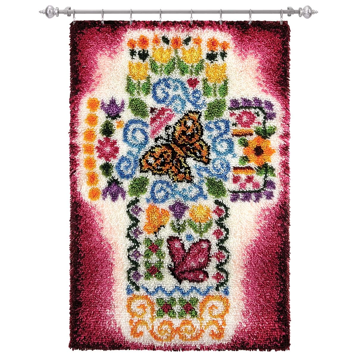 Amazon.com: Herrschners Springtime Cross Kit & Hanger Latch Hook Kit