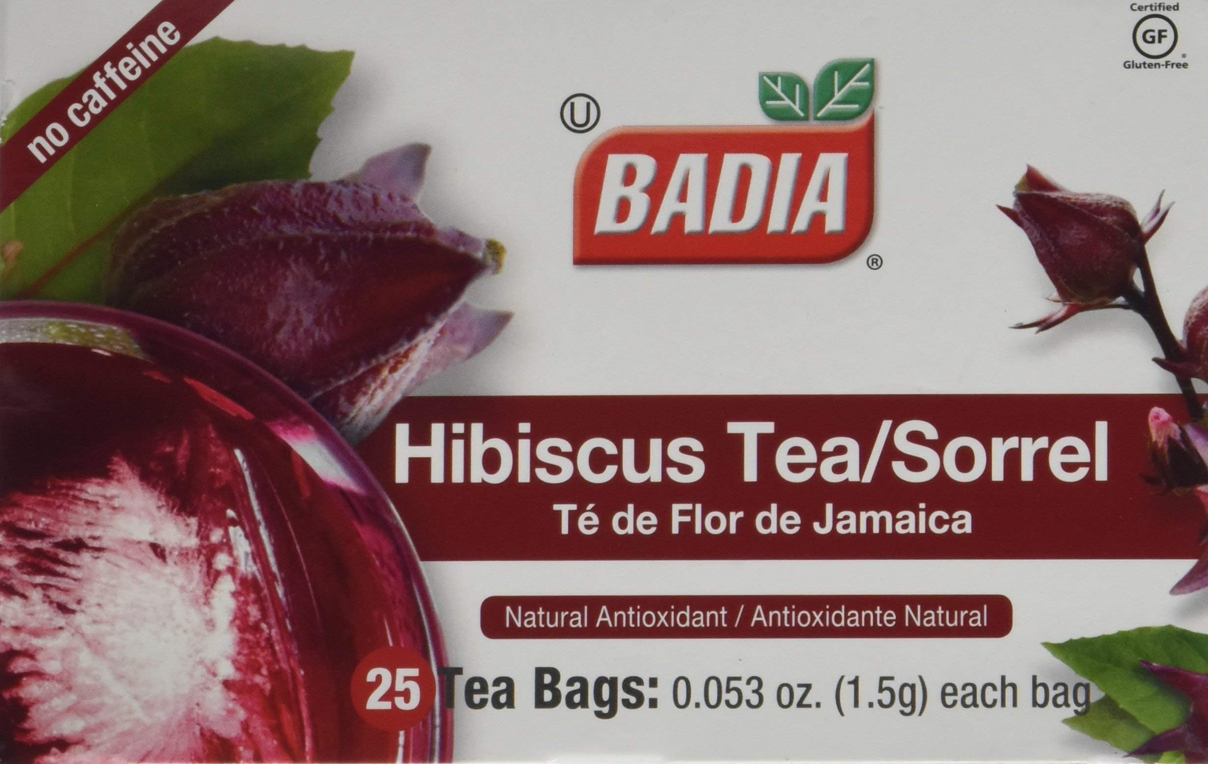 Amazon.com : Badia Hibiscus Tea, 2 Pack (Each 25 Bags) : Grocery ...