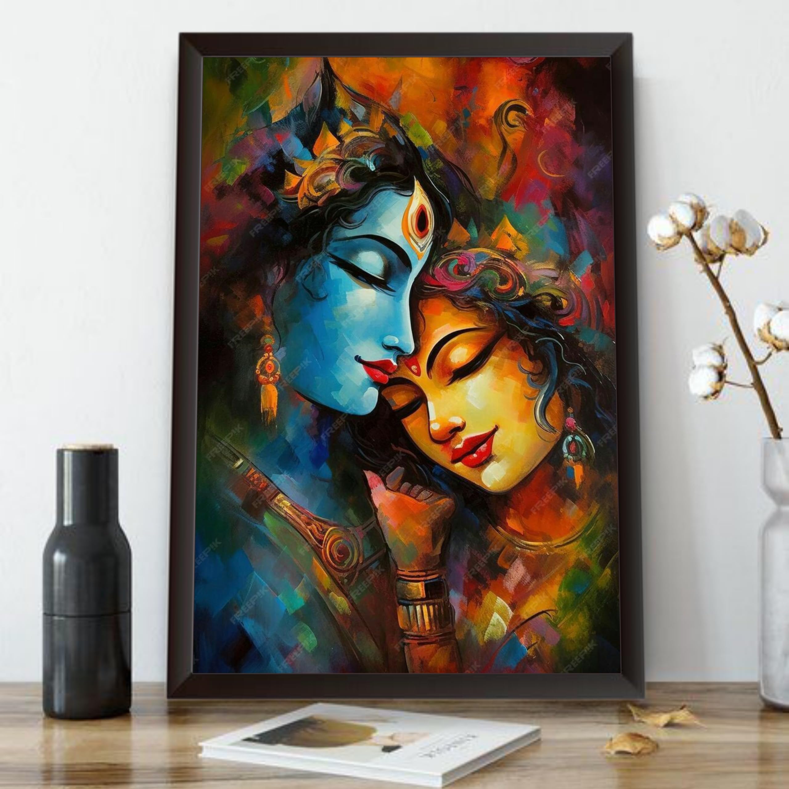 Radha Krishna Abstract Paintings Krishna, Radha Krishna Painting,