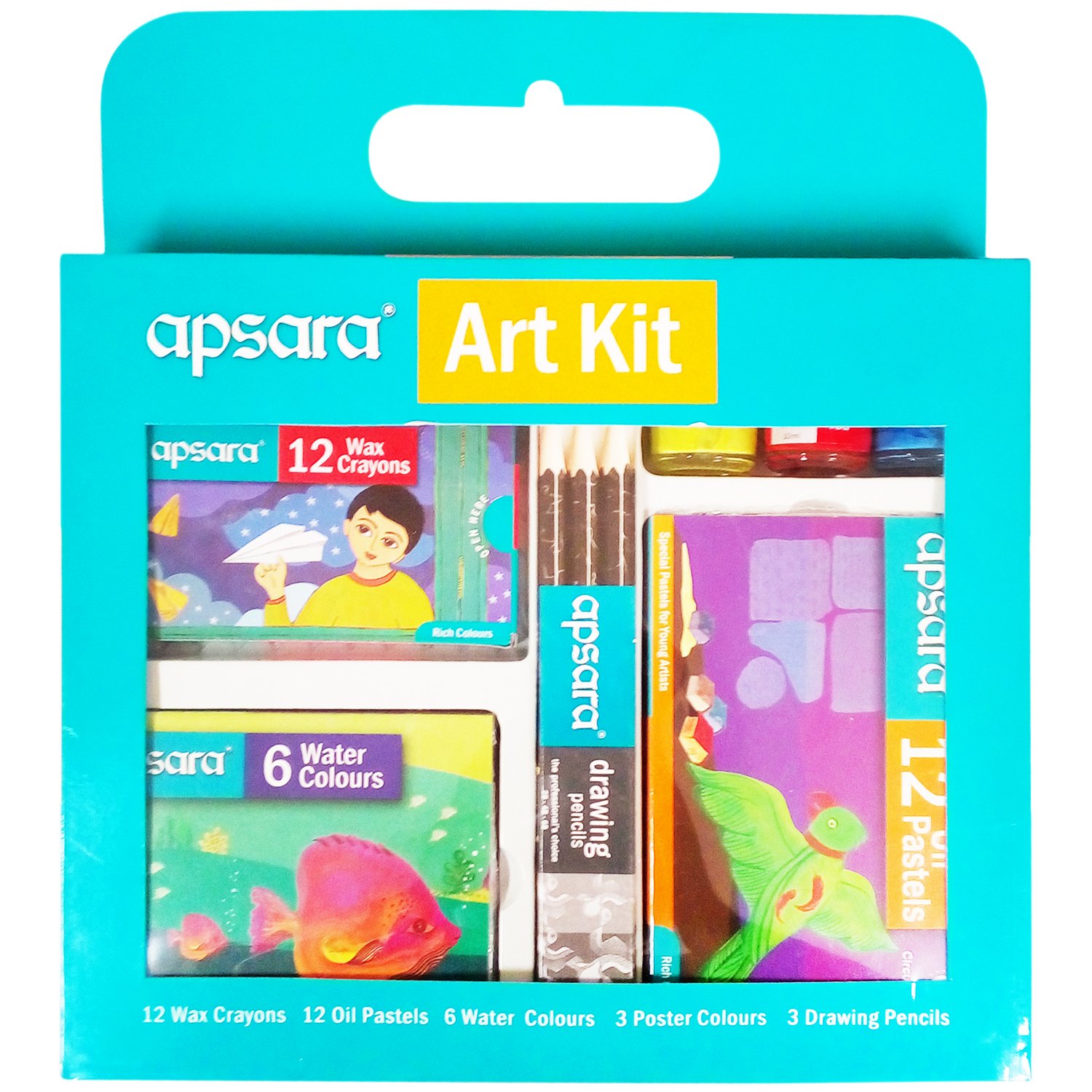 Apsara Art Kit - Assorted, 1 Numbers Carton : Amazon.in: Home & Kitchen