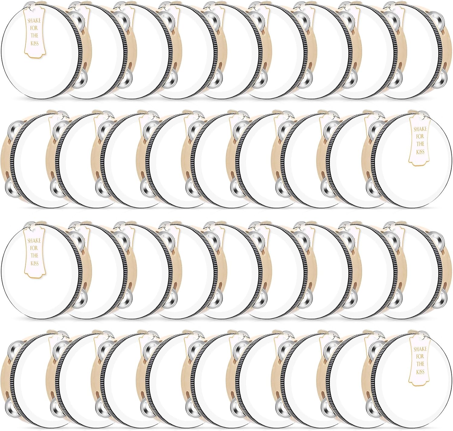 Amazon.com: Lukmaa 36 Set 6 Inch Wedding Tambourines Bulk for Adults ...