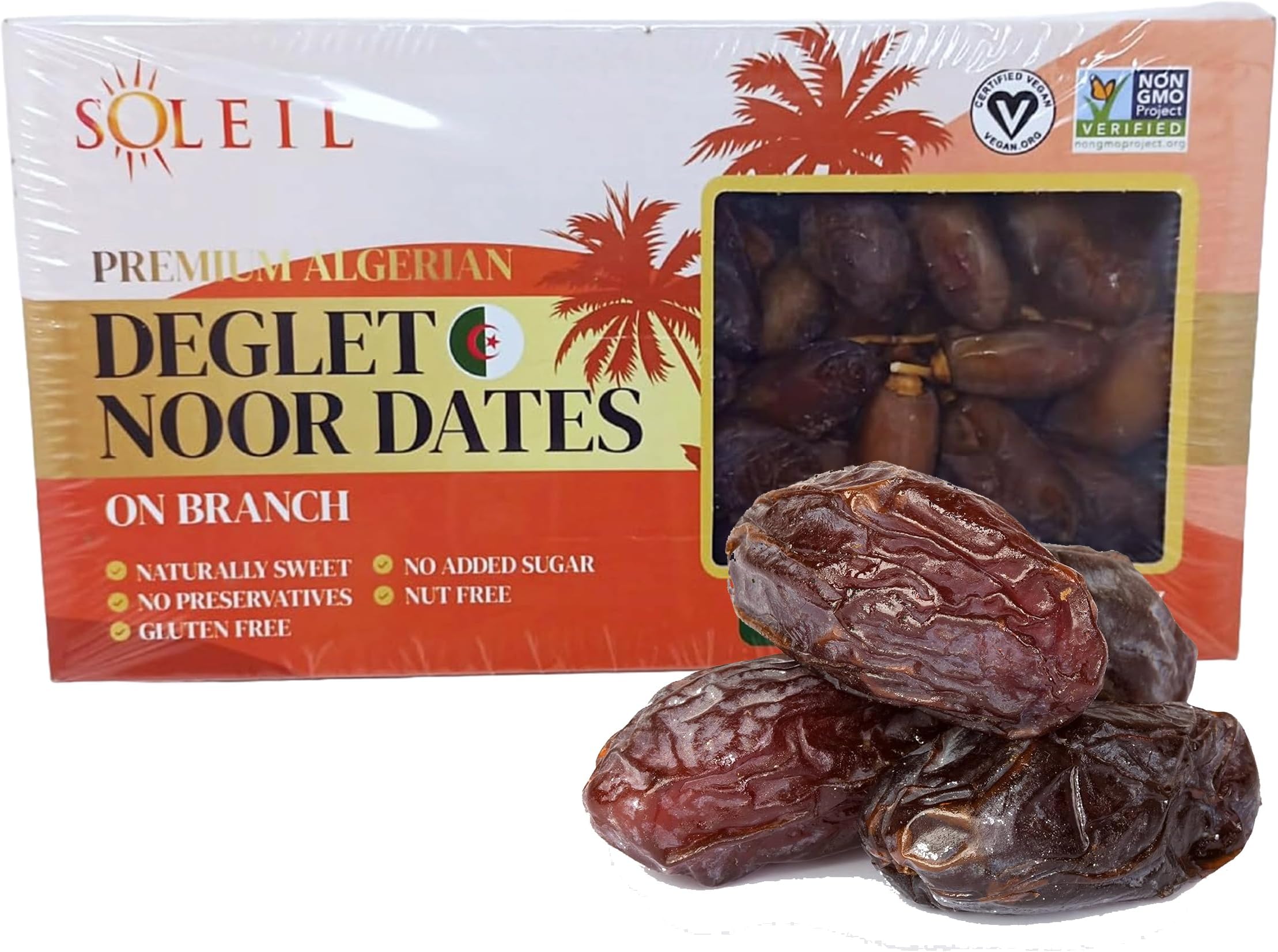 Amazon.com: Organic Deglet Noor Dates - Dried Fruits, Naturally Sweet ...