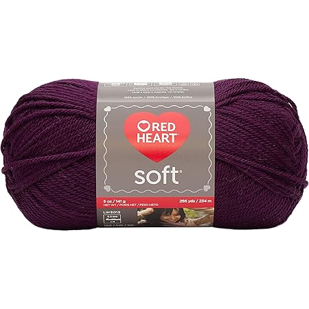Amazon.com: Red Heart Soft Yarn, Grape