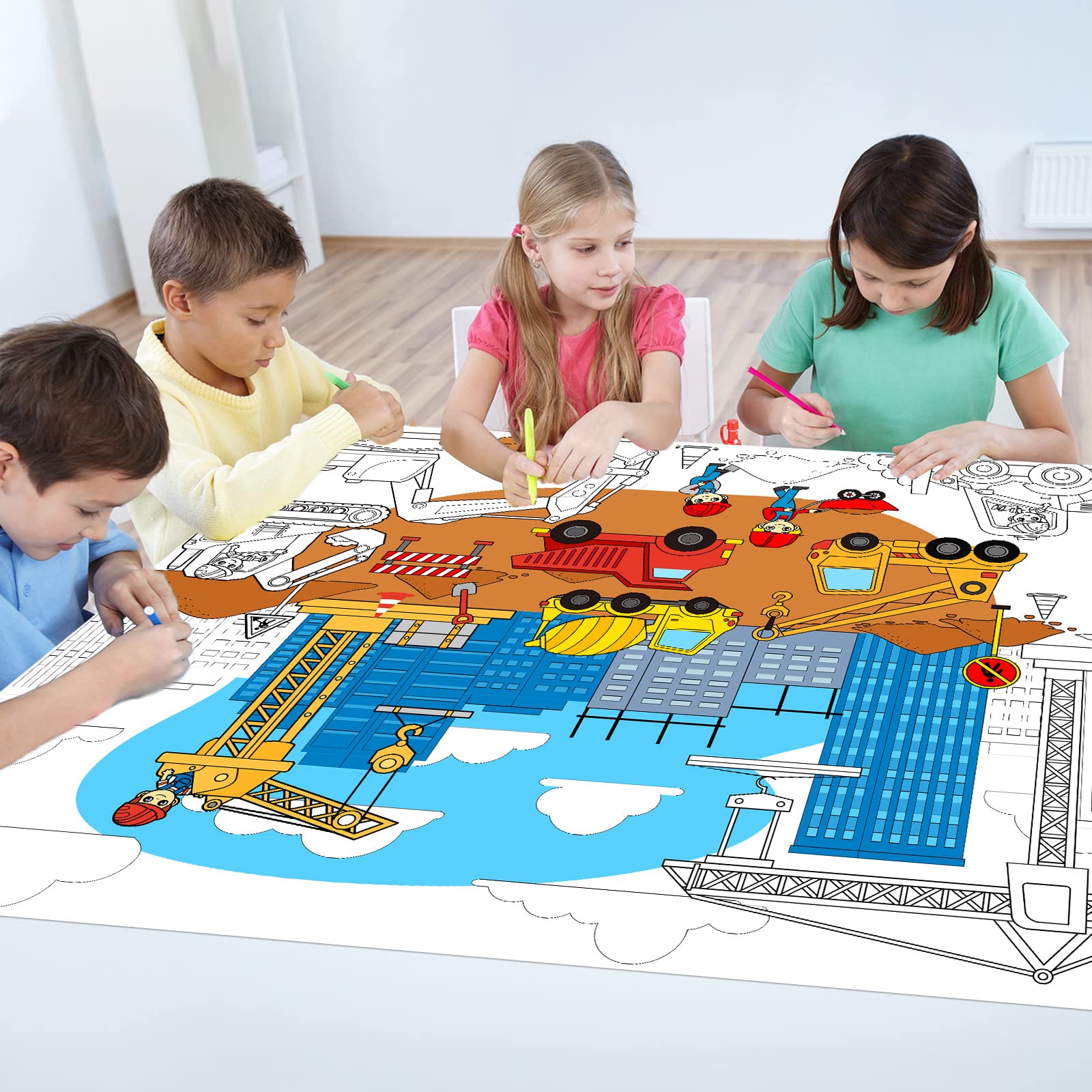 Kids Activity Posters 3-Pack Giant Coloring Posters For Kids - Dinosaur ...