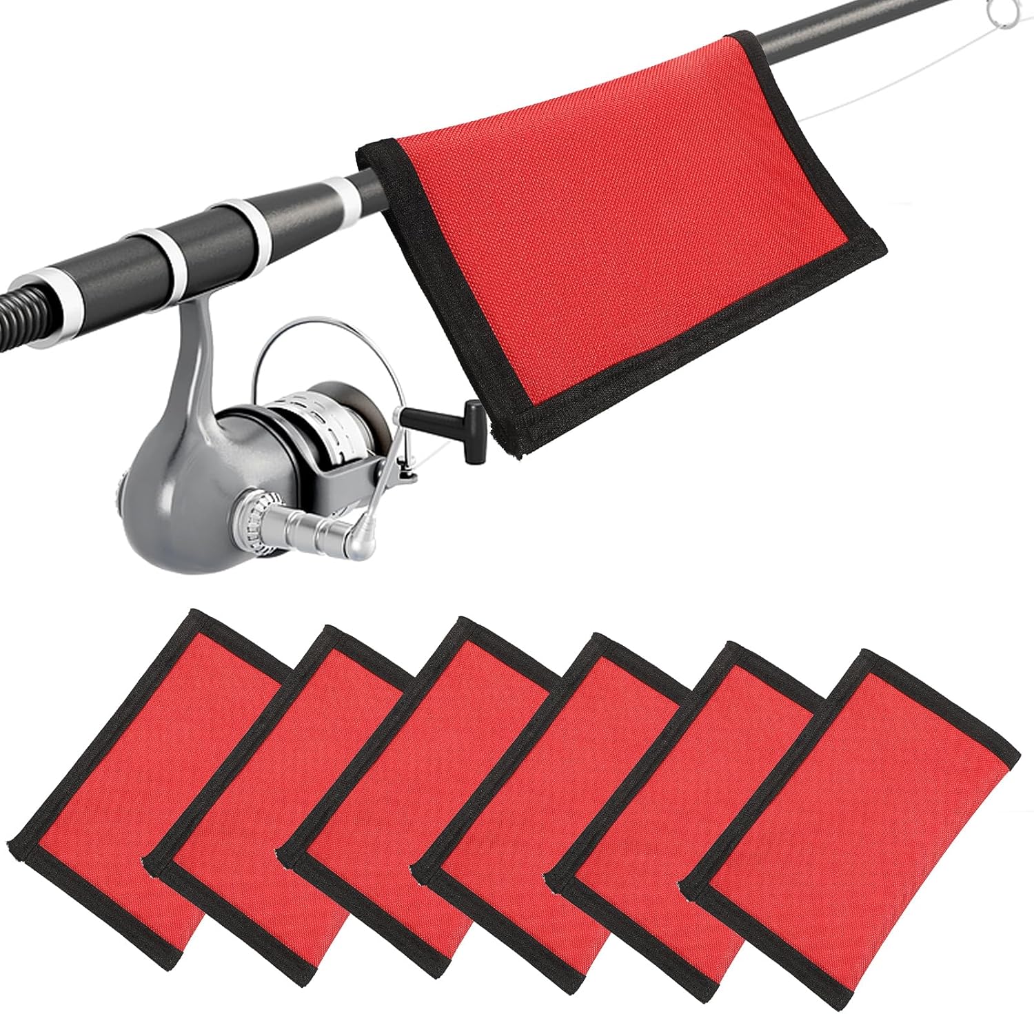 Amazon.com : JUXYES Pack of 6 Fishing Lures Wraps, Reusable Lures and ...