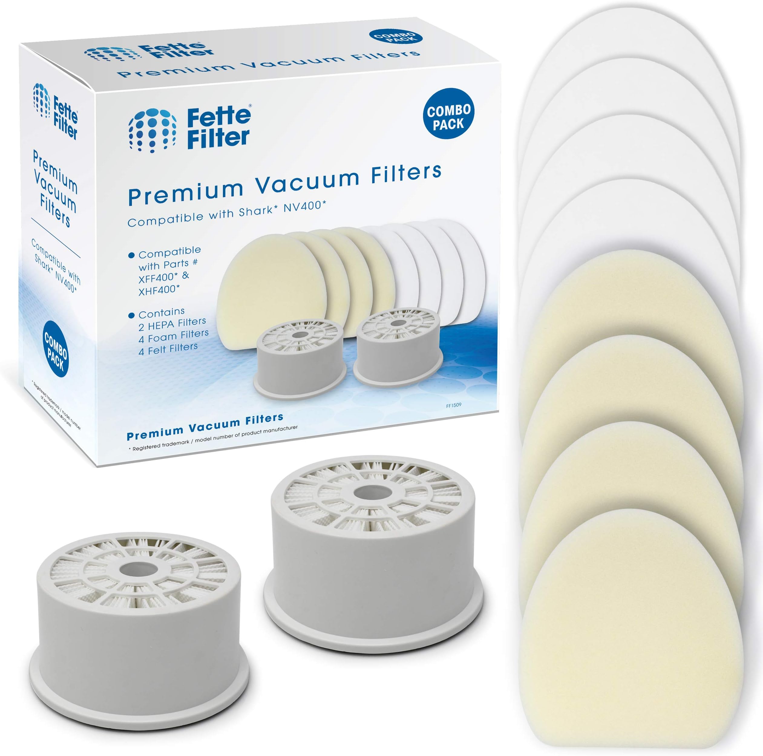 Amazon.com - Fette Filter - Vacuum Filter Set Contains 2 HEPA + 4 Foam ...