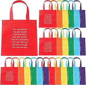 Amazon.com: Coume 24 Sets Back to School Gift Bags for Students Rainbow ...
