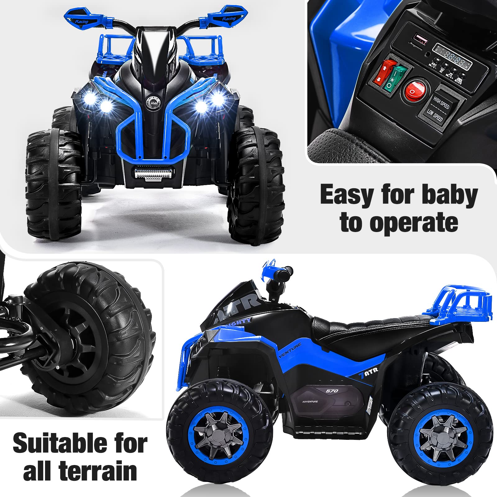 Snapklik.com : Soar Remote Control Four Wheeler For - Electirc Toddler ...