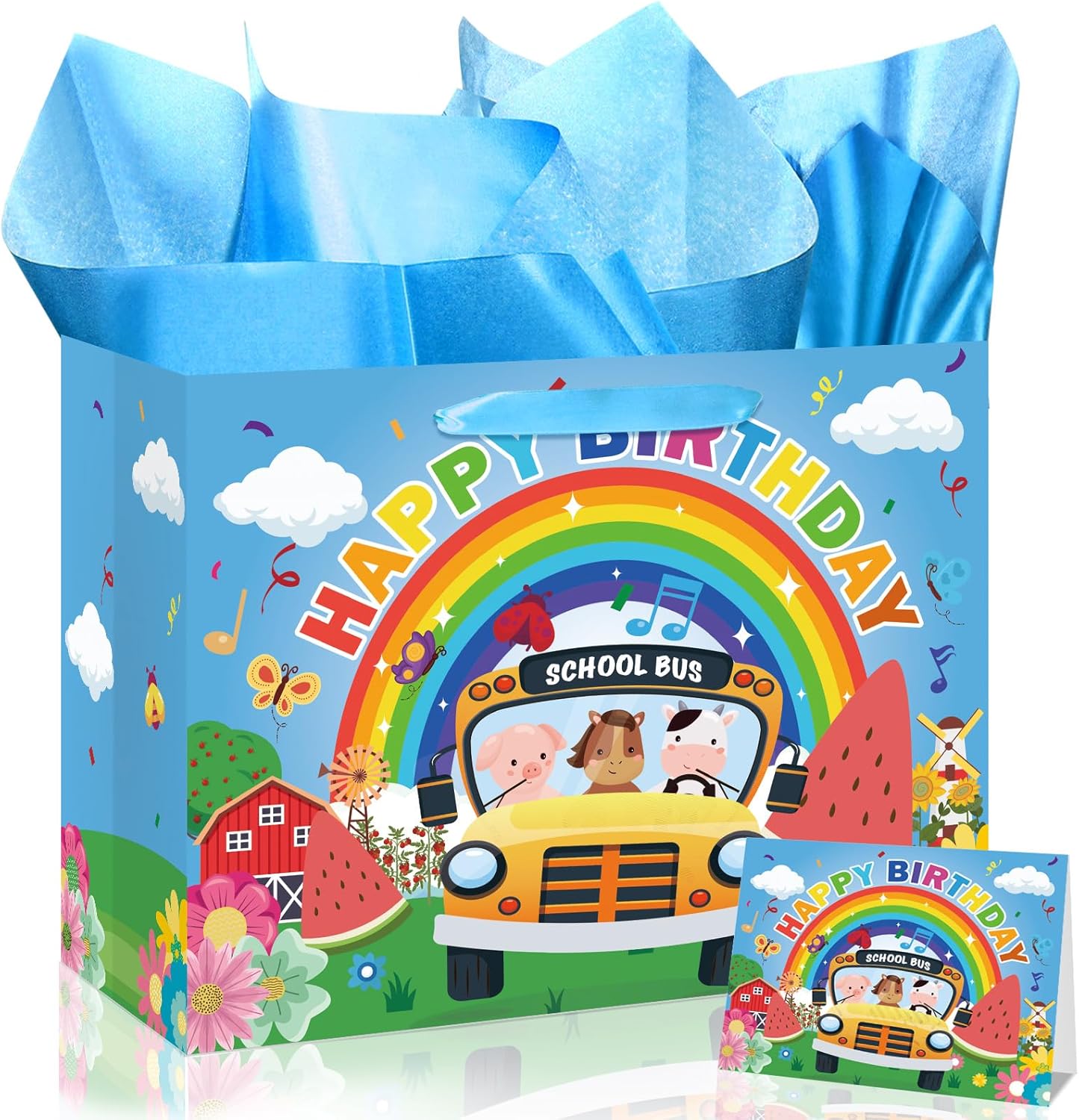 Amazon.com: Cartoon Melon Birthday Gift Bags Cartoon Melon Themed Party ...