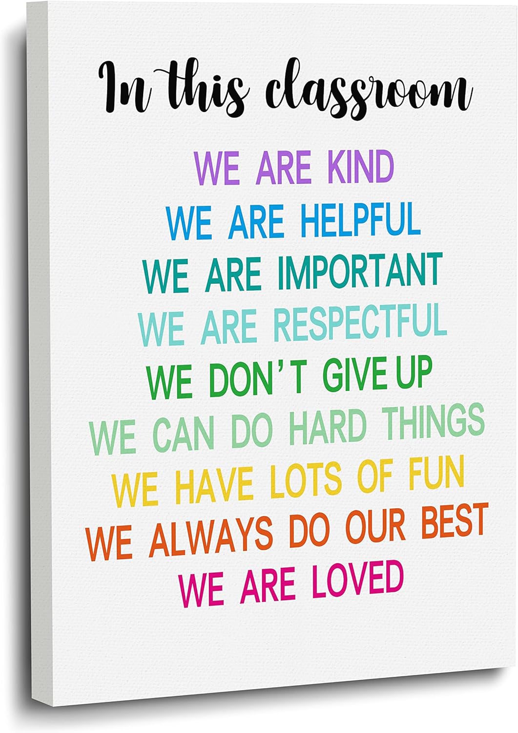 Amazon.com: Motivational Canvas Wall Art Decor, Colorful Canvas Prints ...