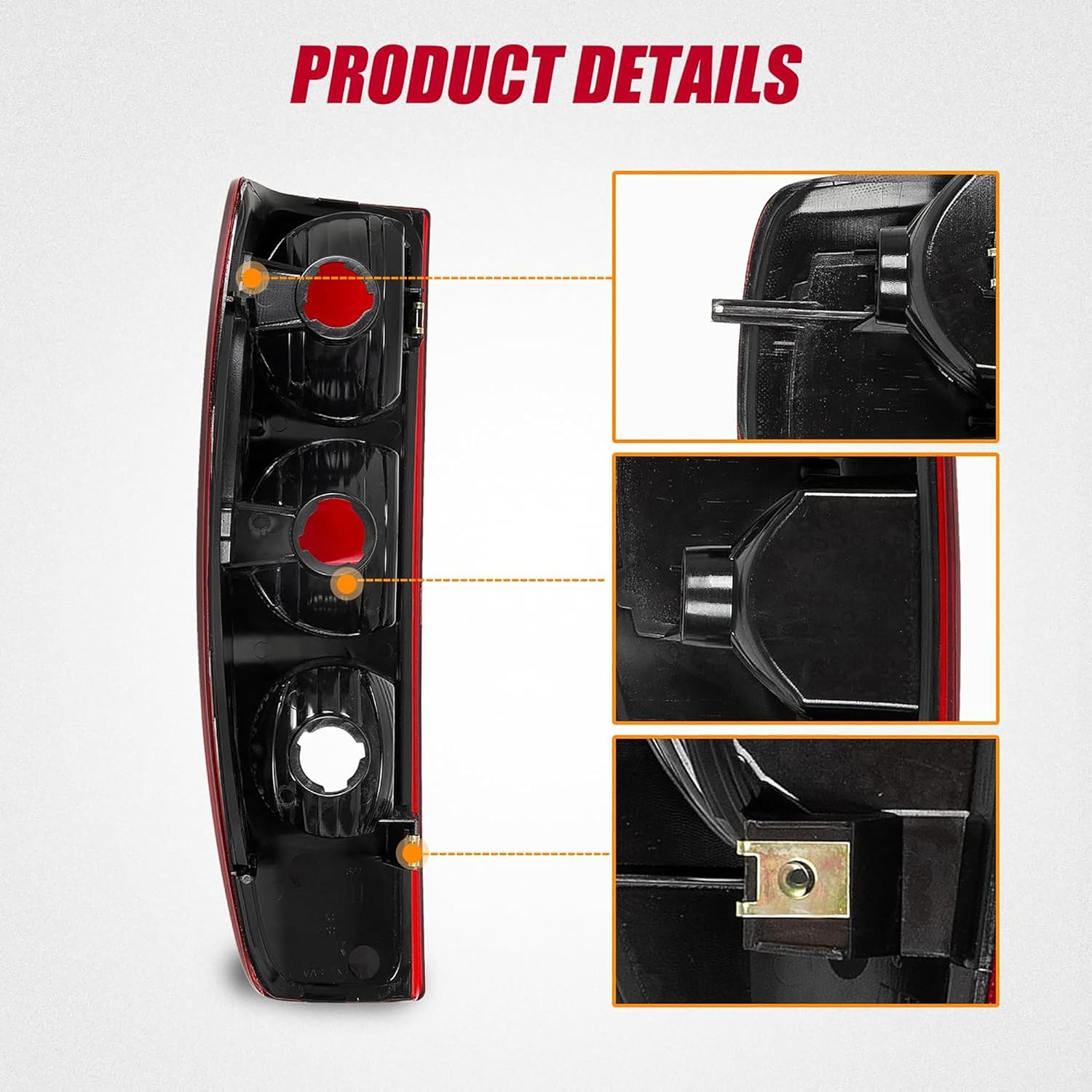 APSVE Conjunto de luces traseras compatibles con Chevy Colorado 2004 ...