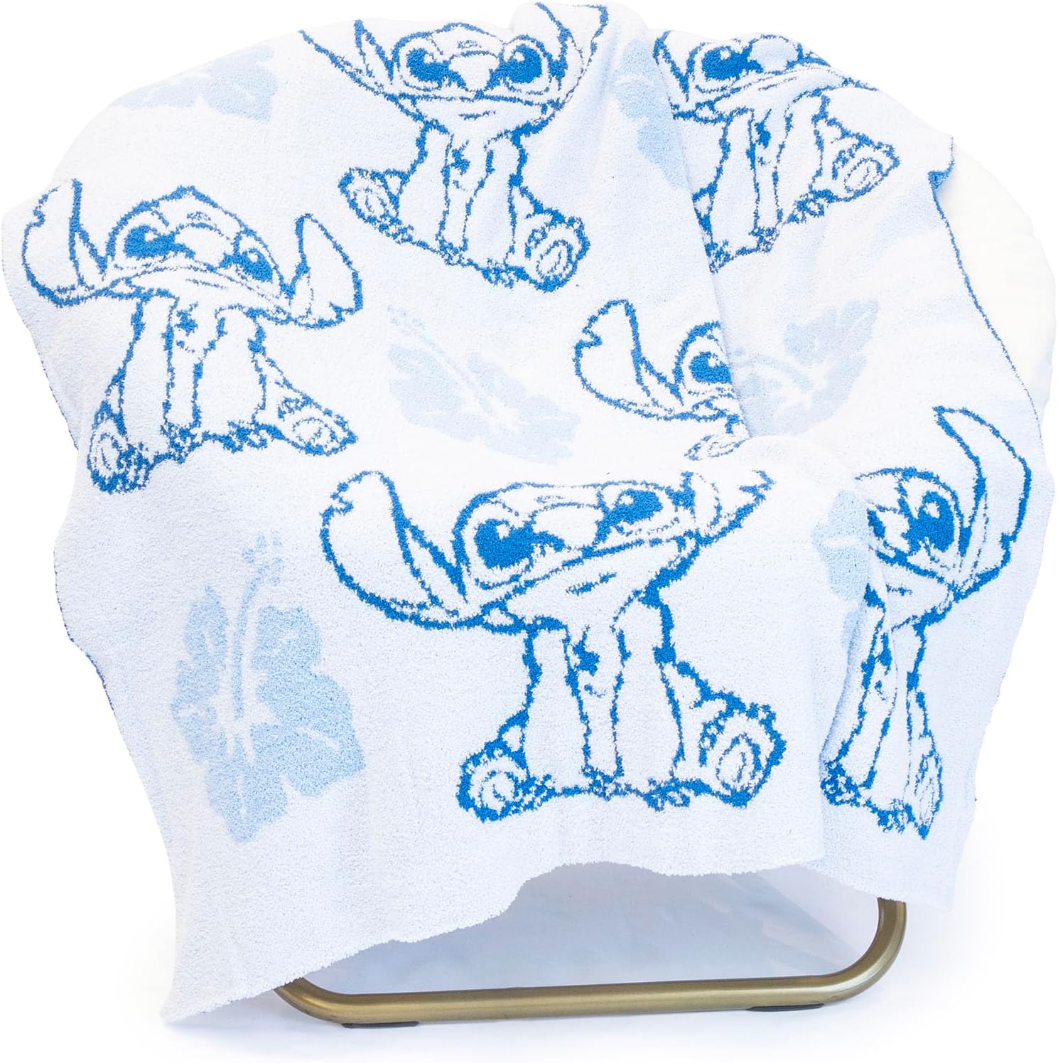 Amazon.com: Disney Stitch Gray, Blue, Aqua, and White Super Soft Plush ...