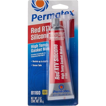Permatex 81160 High-Temp Red RTV Silicone Gasket, 3 oz : Amazon.in: Car ...
