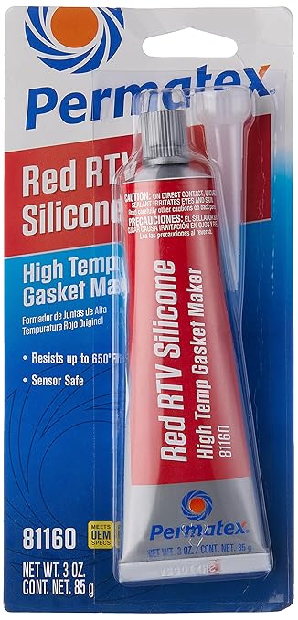 Permatex 81160 High-Temp Red RTV Silicone Gasket, 3 oz : Amazon.in: Car ...