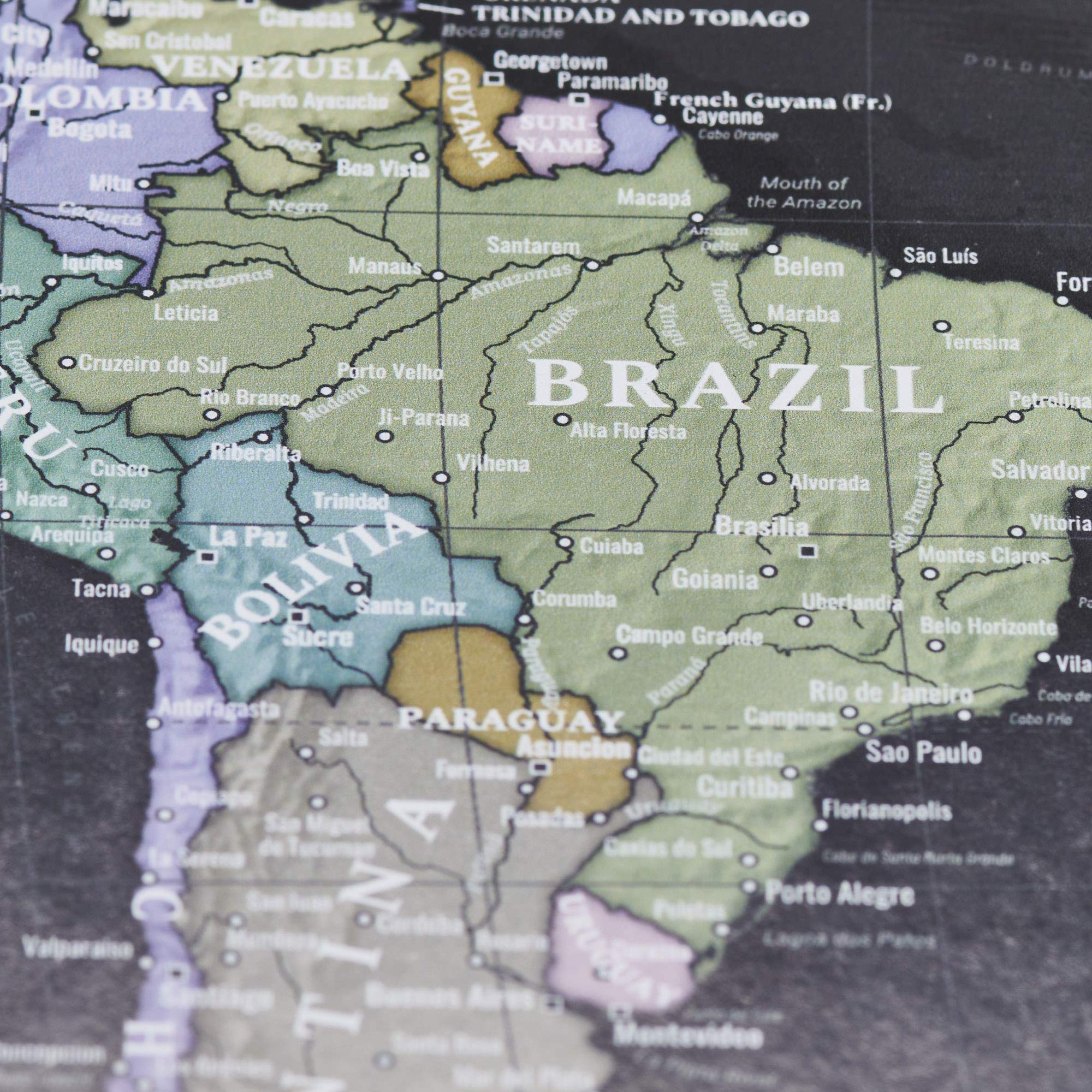 World Map Poster | Large Wall Map of the World 42 x 65cm | World Map ...