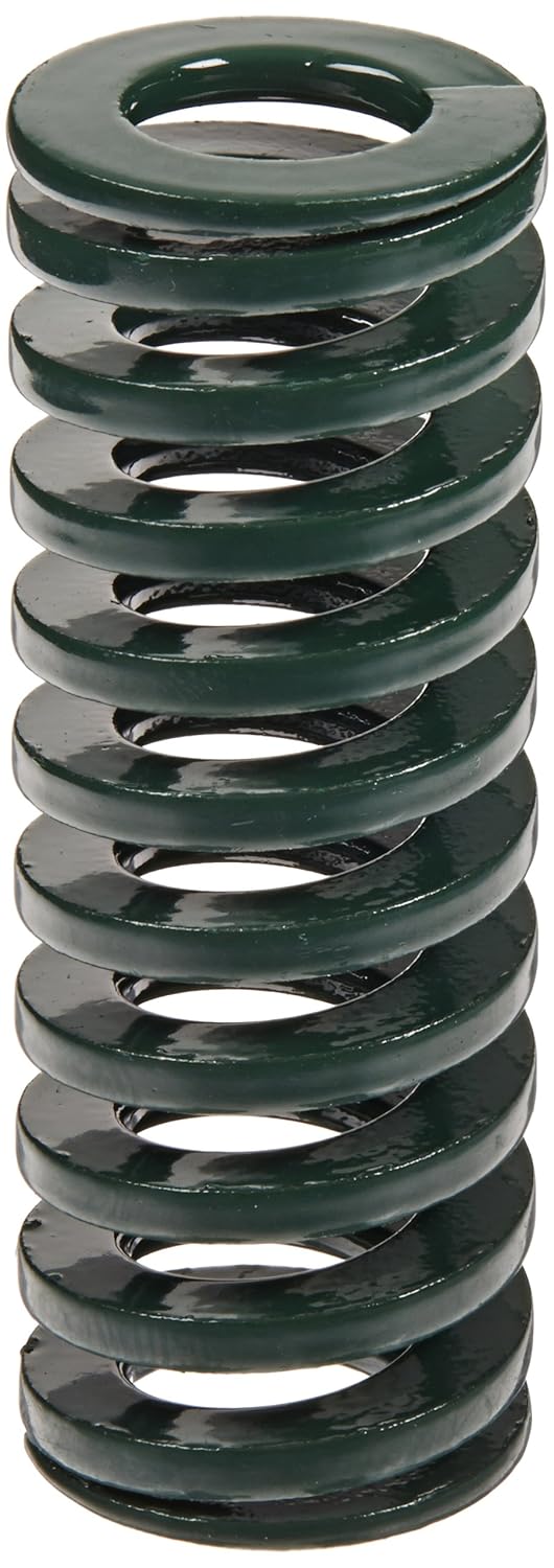 Die Spring, Light Duty, Closed & Ground Ends, Green, 20mm Hole Diameter ...