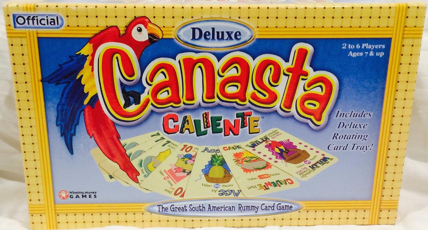 Winning Moves Deluxe Canasta Caliente - Classic Card Game with Spicy ...