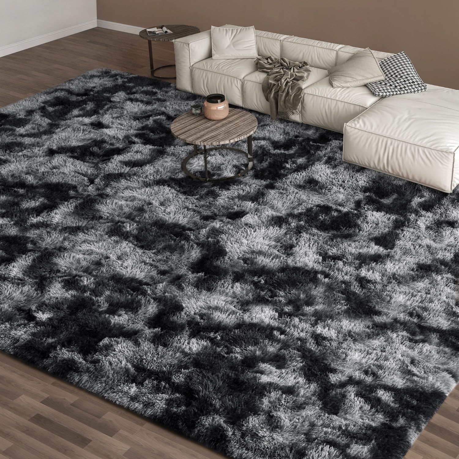 Amazon.com: EVOIONOS 7x10 Feet Area Rug for Living Room, Tie-Dyed Dark ...