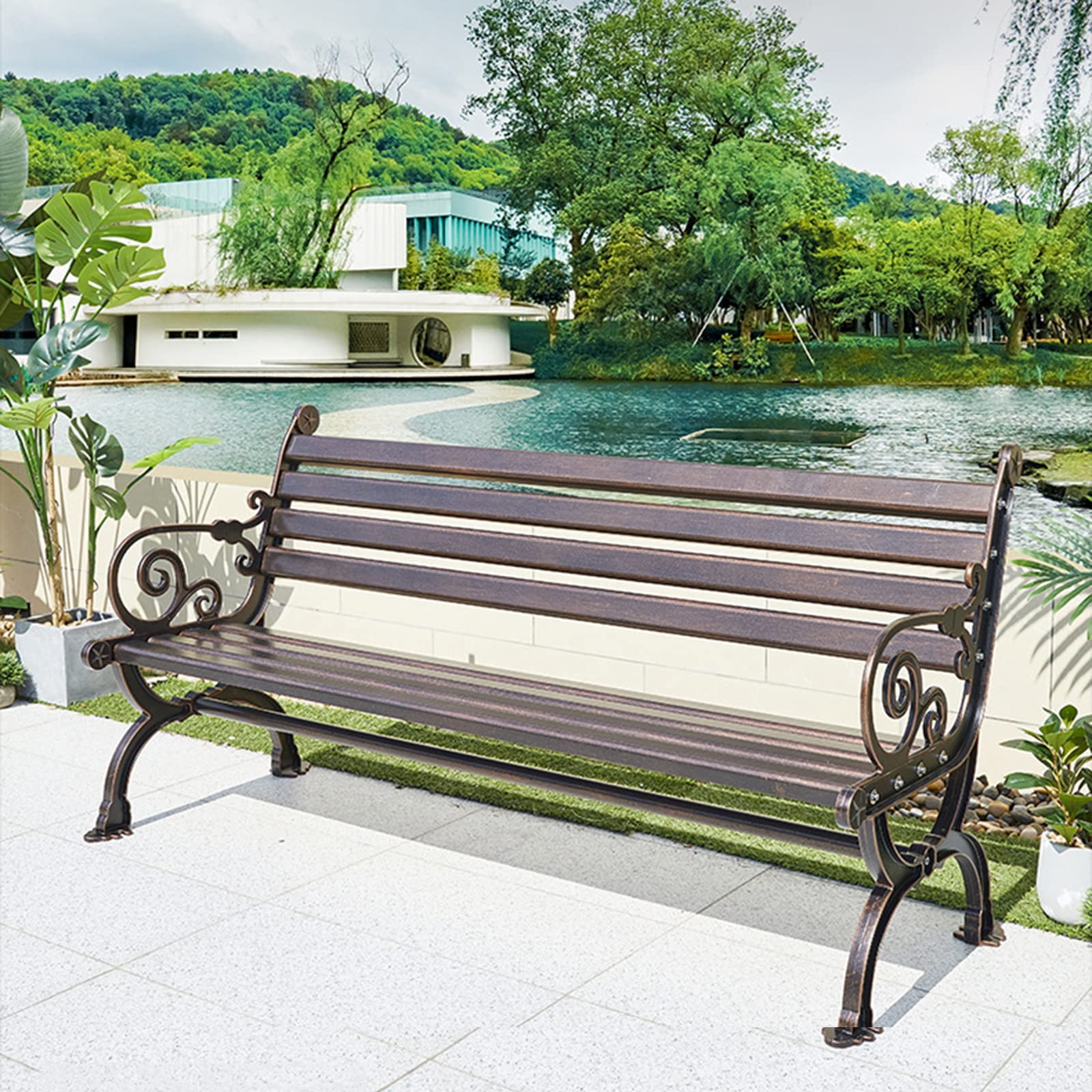 Outdoor Metal Park Benches Commercial Outdoor Benches | Park Benches