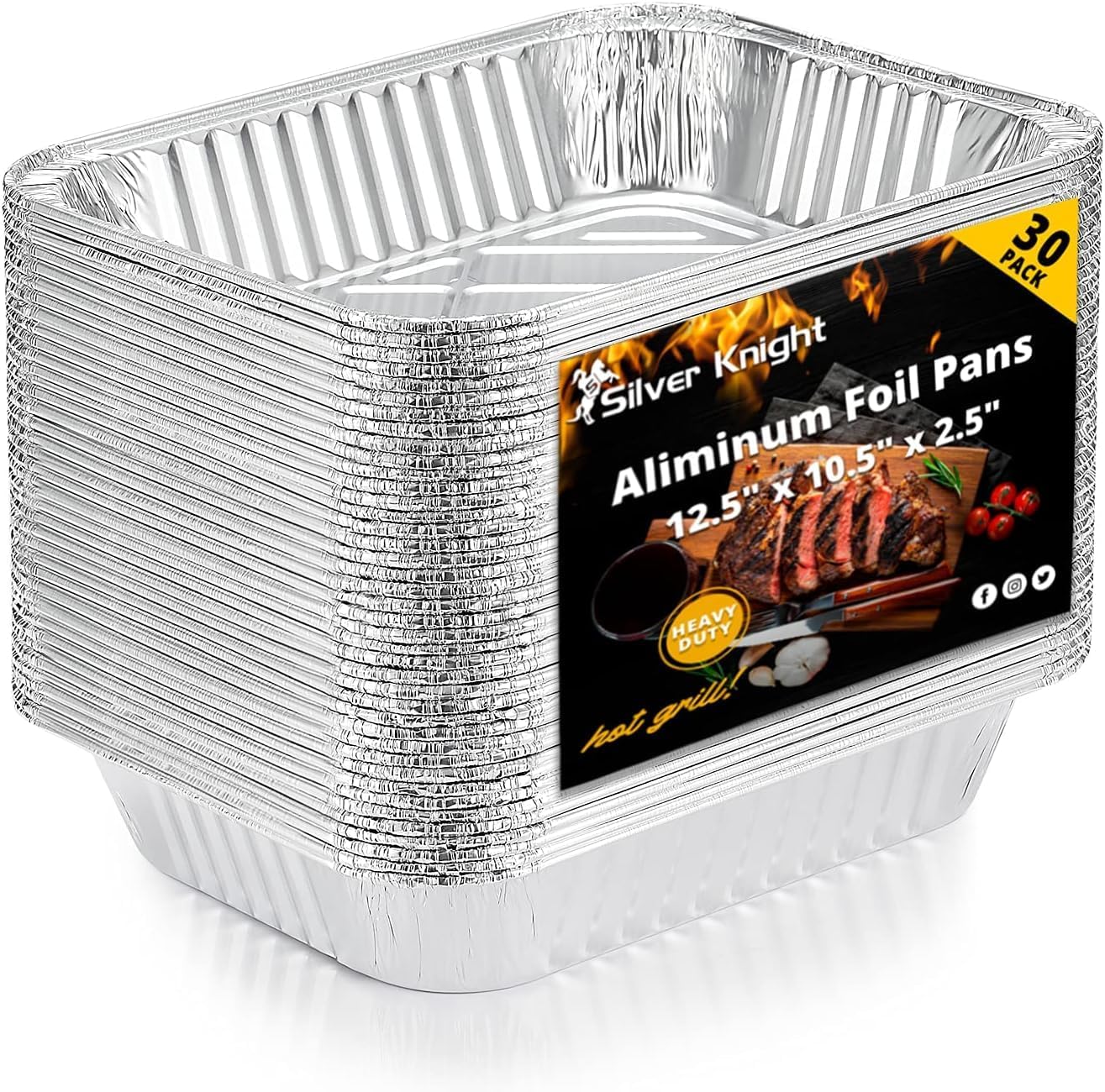 Amazon.com: (120 Pack) Premium Lasagna Pans 14" x 10" x 3” Heavy Duty l ...