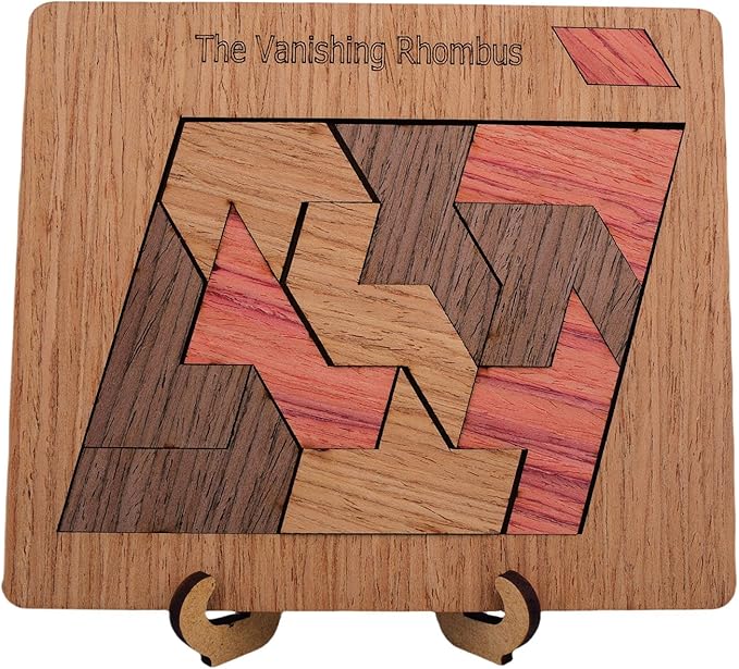 Amazon.com: Premium Wooden Jigsaw Puzzle - Disappearing Square Design ...