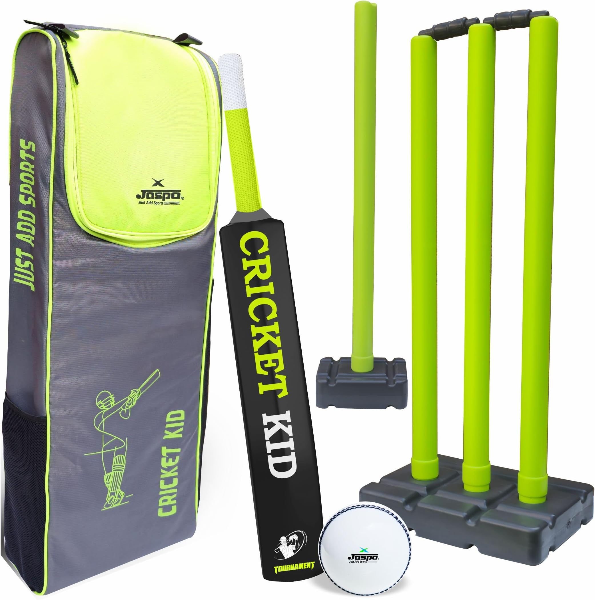 Buy JASPO Anime Cricket Kit – Full Size Plastic Bat, Synthetic Ball ...