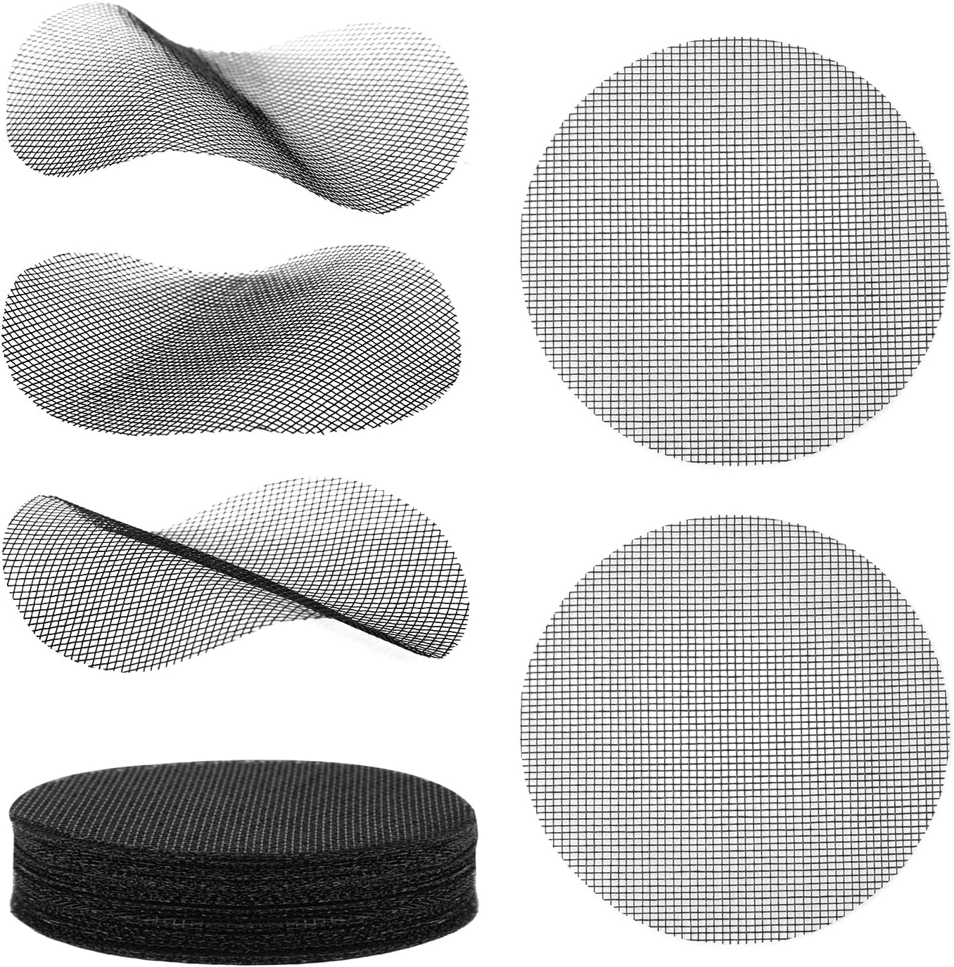 Amazon.com: NQEUEPN 50pcs Flower Pot Hole Mesh Pad, 4 Inch Round/Square ...