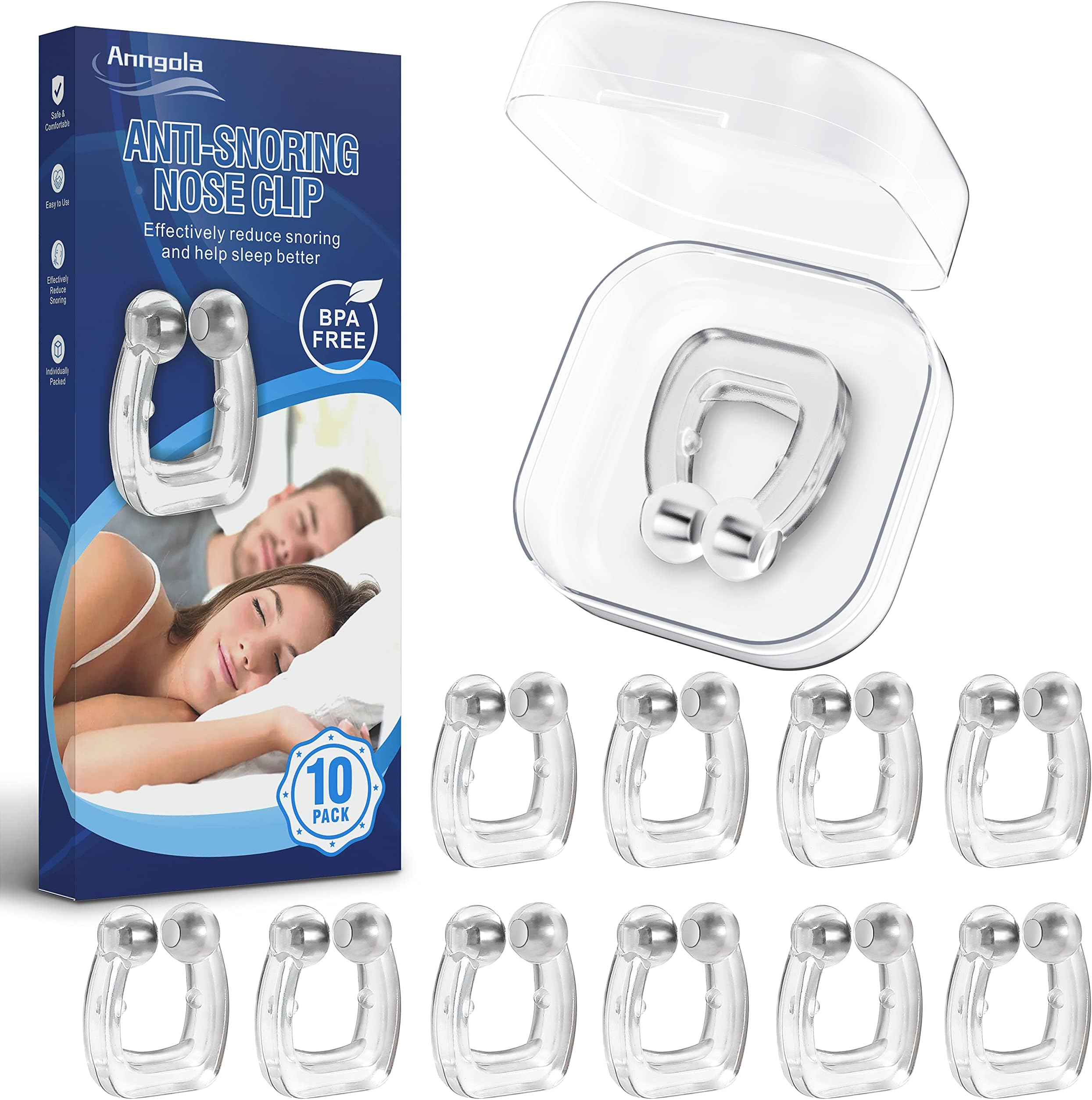 Amazon.com: Anti Snoring Devices, Anngola Snoring Solution, Silicone ...
