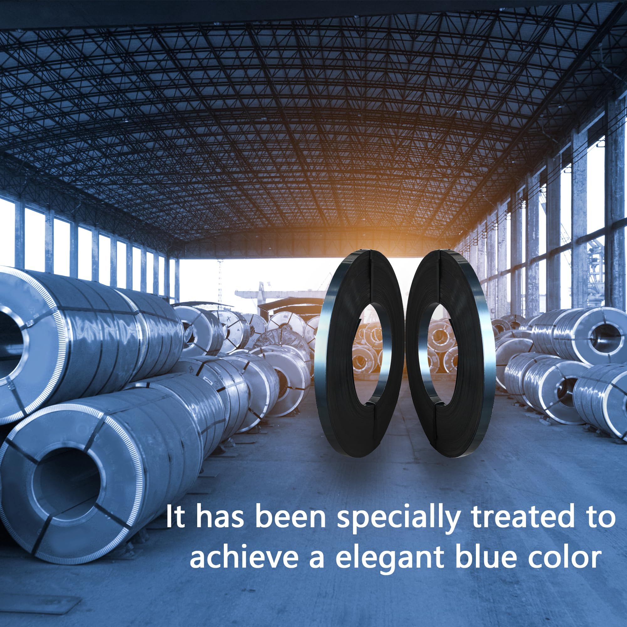 Snapklik.com : Bluing Steel Strapping Coil 3/4" X .020" X 311 Metal ...