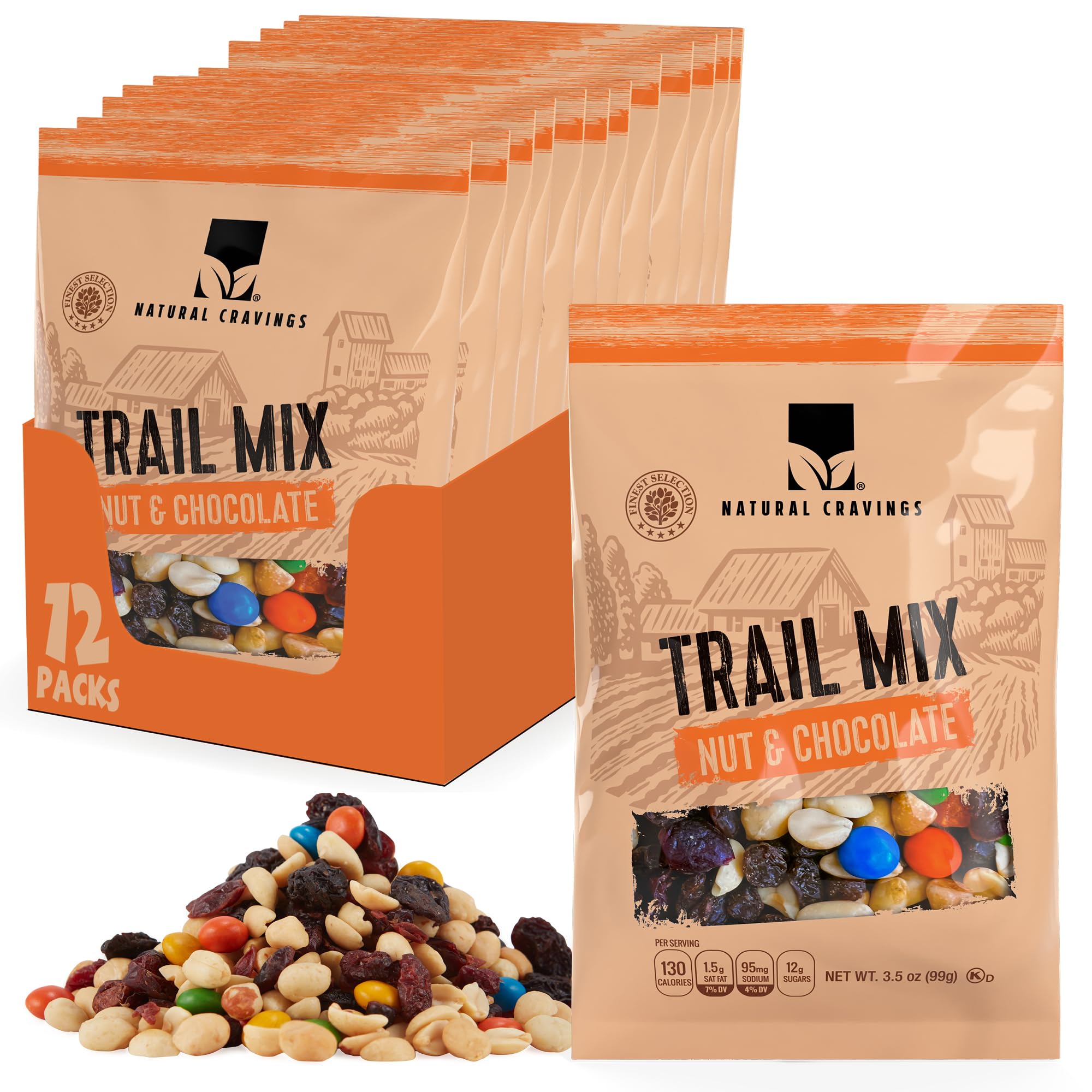 Amazon.com: Natural Cravings Trail Mix Snack Packs - Individual 3.5 oz ...