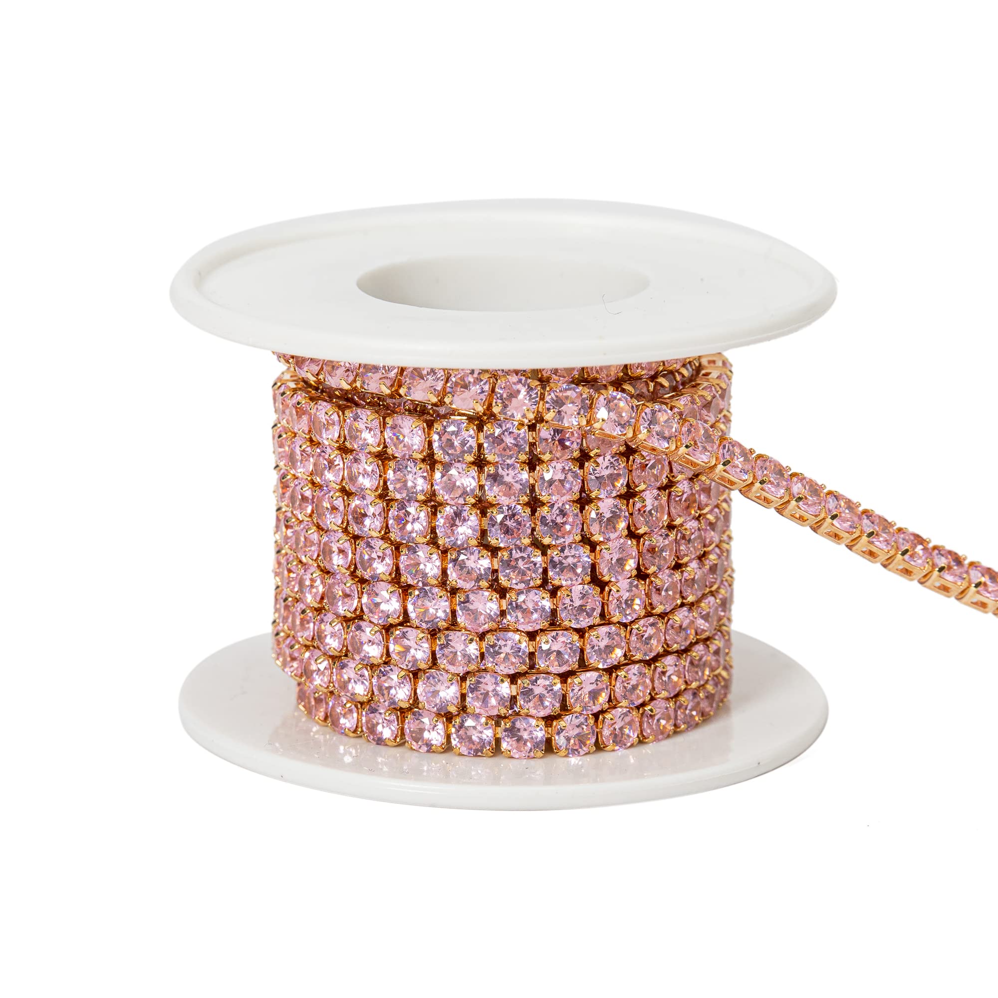 Amazon.com: YoungJewl 1 Yards Zircon Crystal Rhinestones Close Chain ...