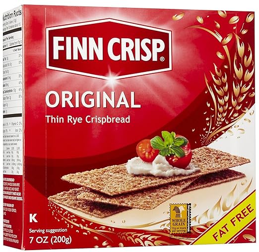 Amazon.com: Finn Crisp Original, Delicately Thin Rye Crispbread, Boxes ...