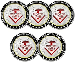 WOOPASER 5Pcs Employee Appreciation Coin Gift Set Encouragement ...